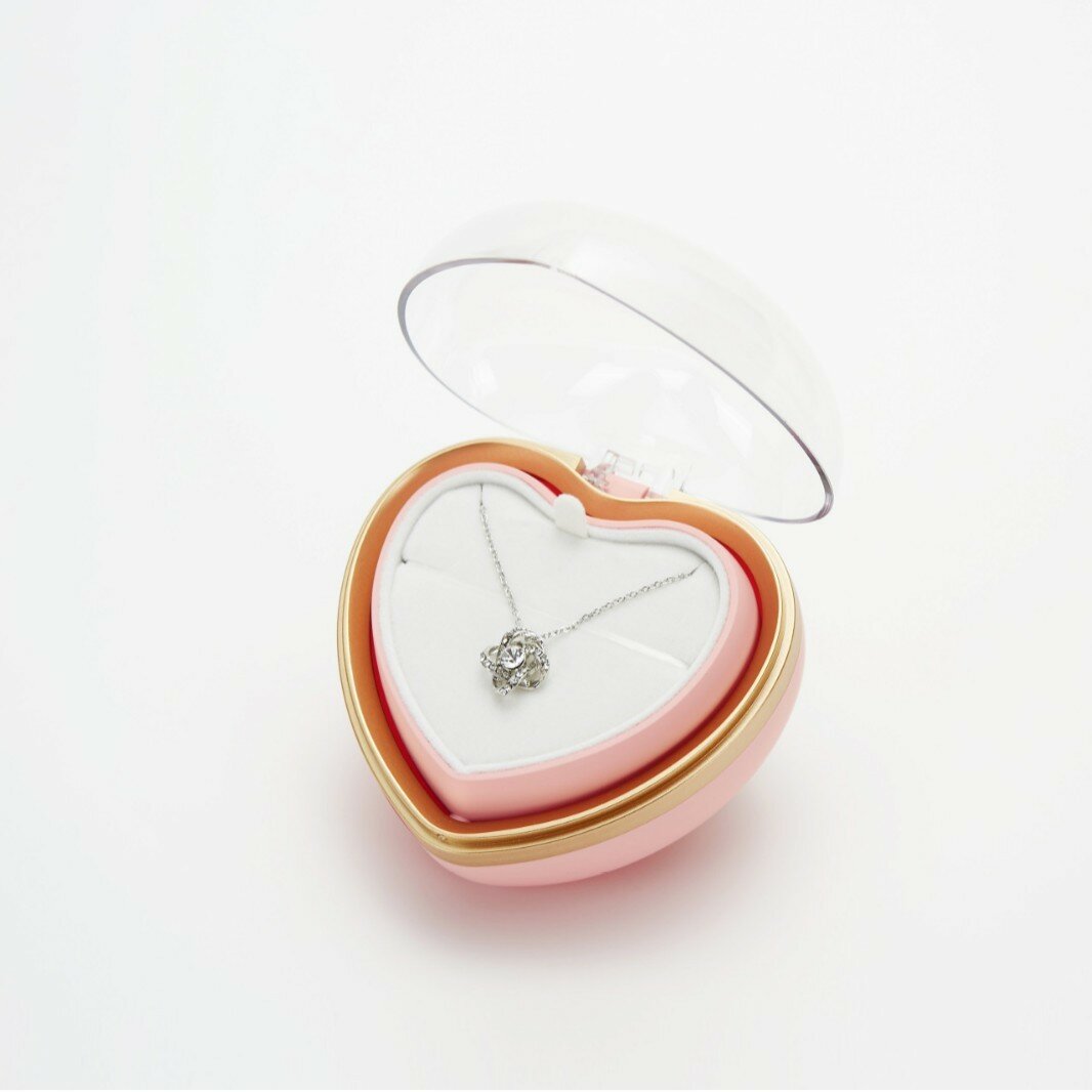 Кросс-бордерное новое ожерелье с розой, кольцо в форме сердца, ювелирная коробка на День святого Валентина, подарочная коробка для ювелирных изделий