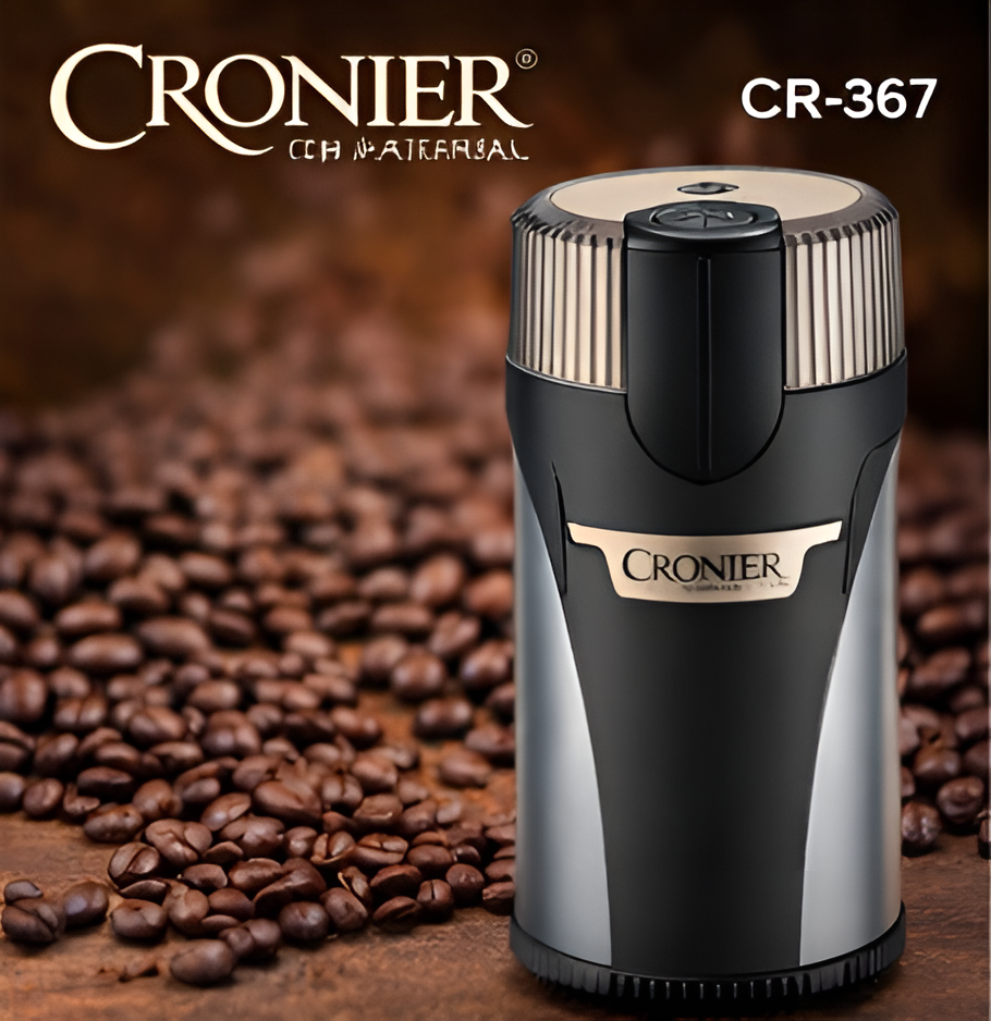 Электрическая кофемолка Cronier CR-367 для кофе, специй и зёрен, стальные ножи