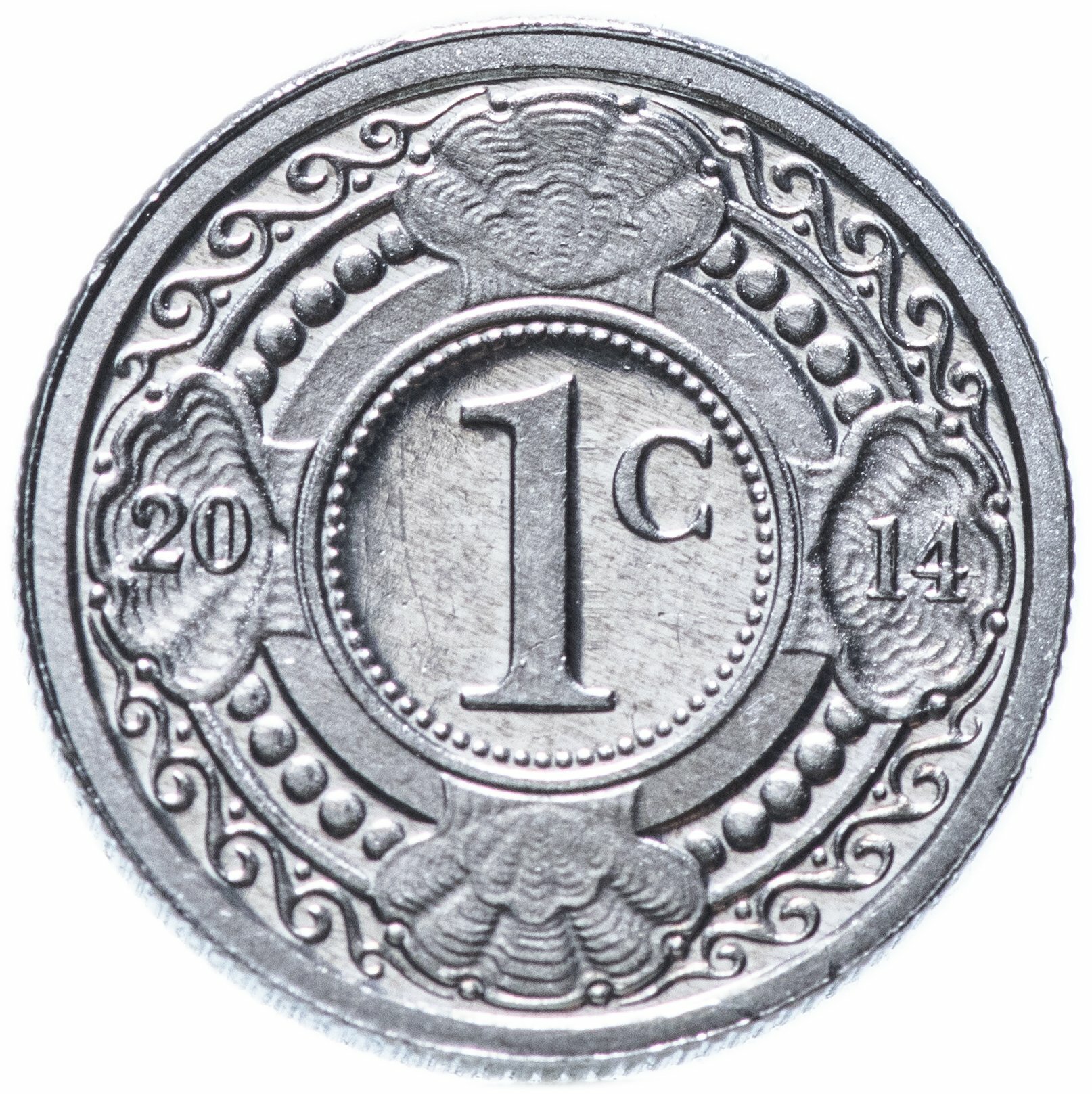 Нидерландские Антильские острова 1 цент cent 2014, Алюминий, в сохранности UNC