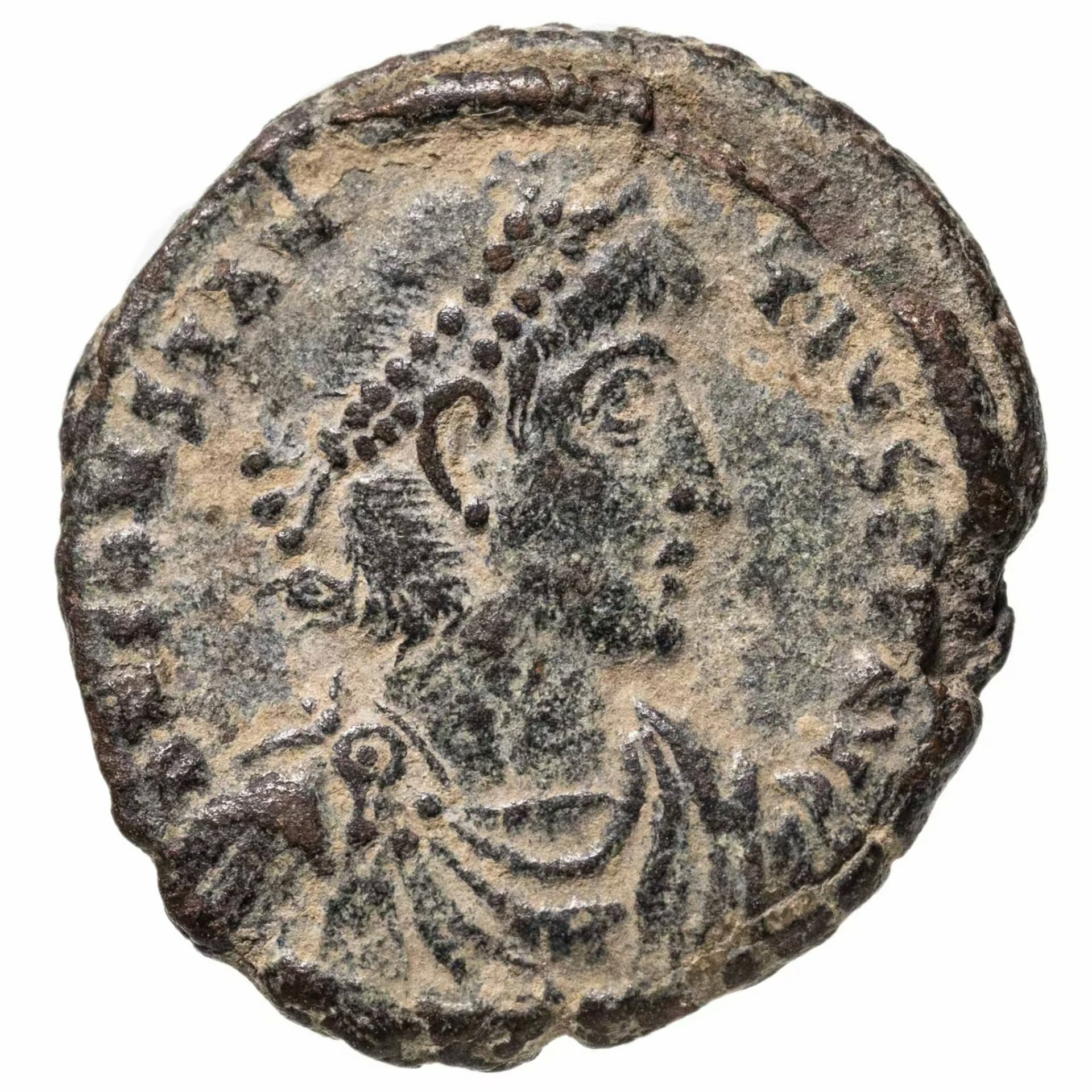 Римская империя, Констанций II, 337-361 годы, Центенионалий , Медь, в сохранности VF