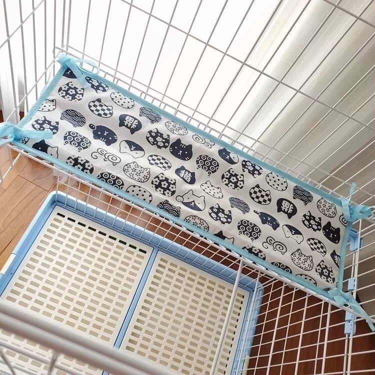 Белая японская кошачья охлаждающая подстилка, двусторонняя, 60x23 см, веревочная платформа