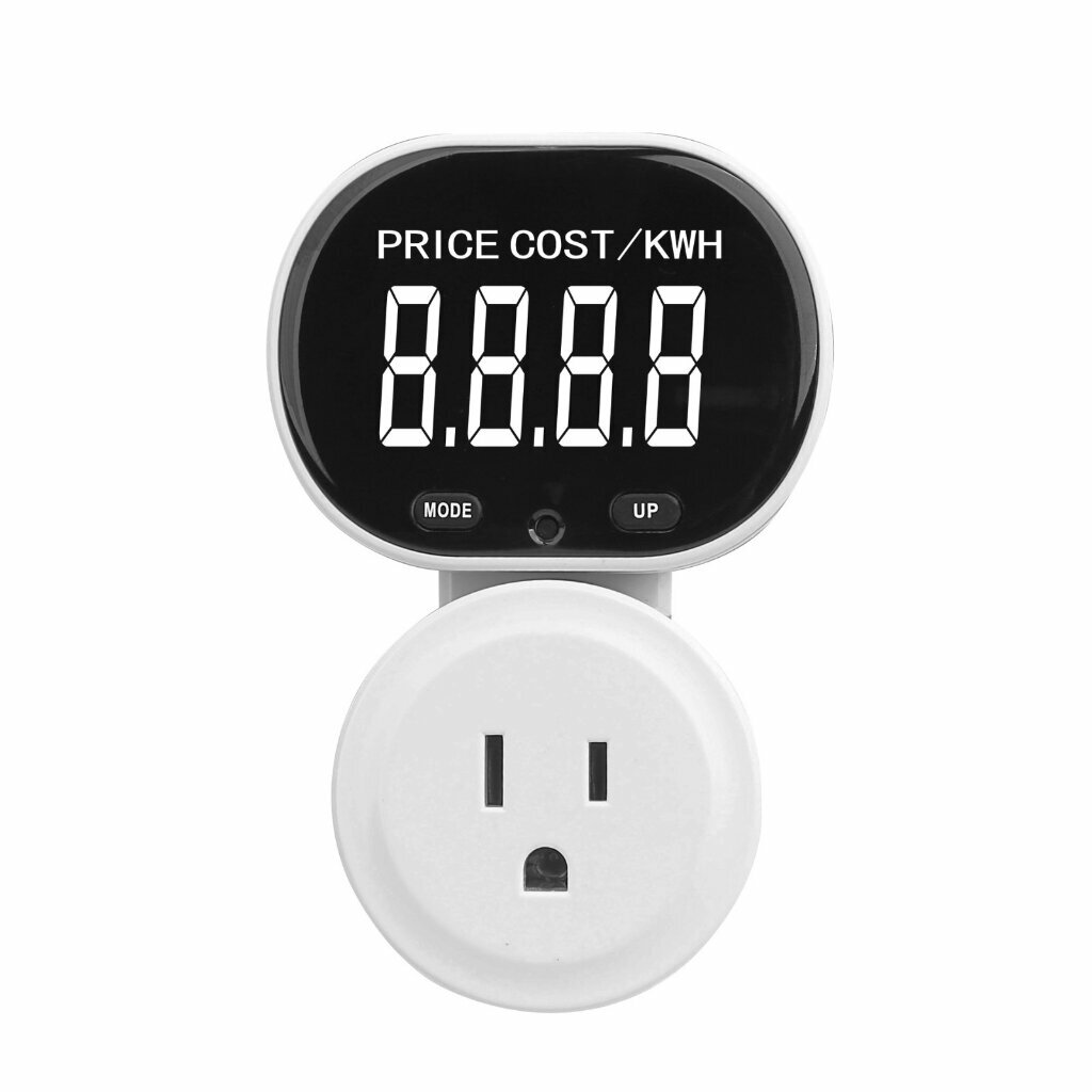Поворотная розетка с экраном для контроля энергопотребления