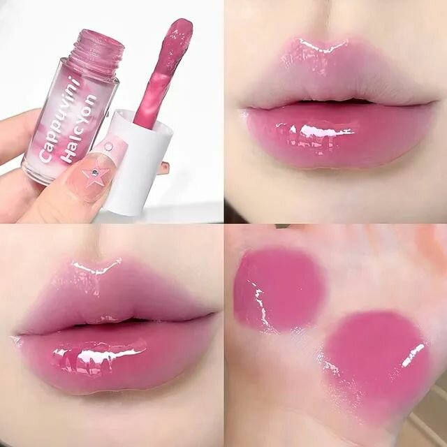 Зеркальный бальзам блеск для губ со вкусом йогурта Тон1