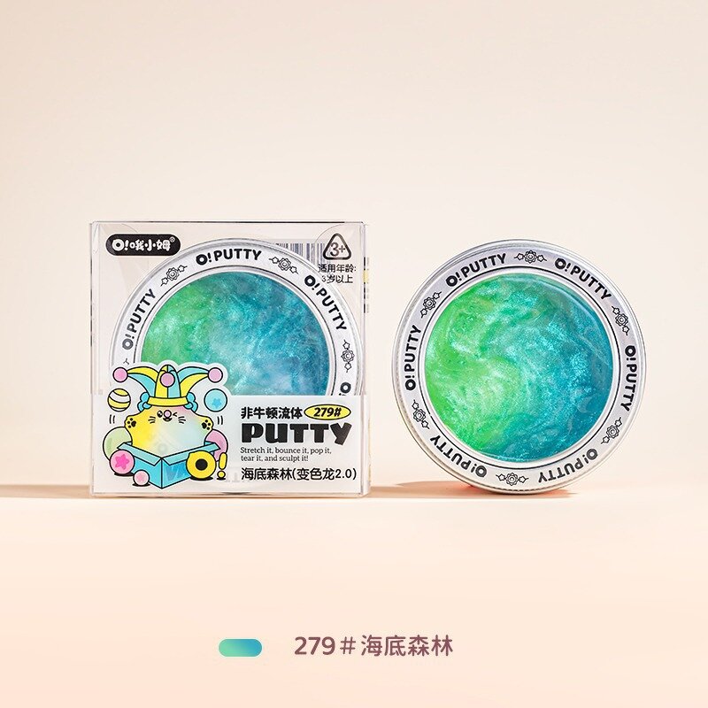 Ослим Маленький Слайм, Жидкий Стеклянный Клей, Детская Игрушка для Снятия Стресса, Пружинящая Грязь, Кристаллическая Грязь, Версия с Изменением Цвета