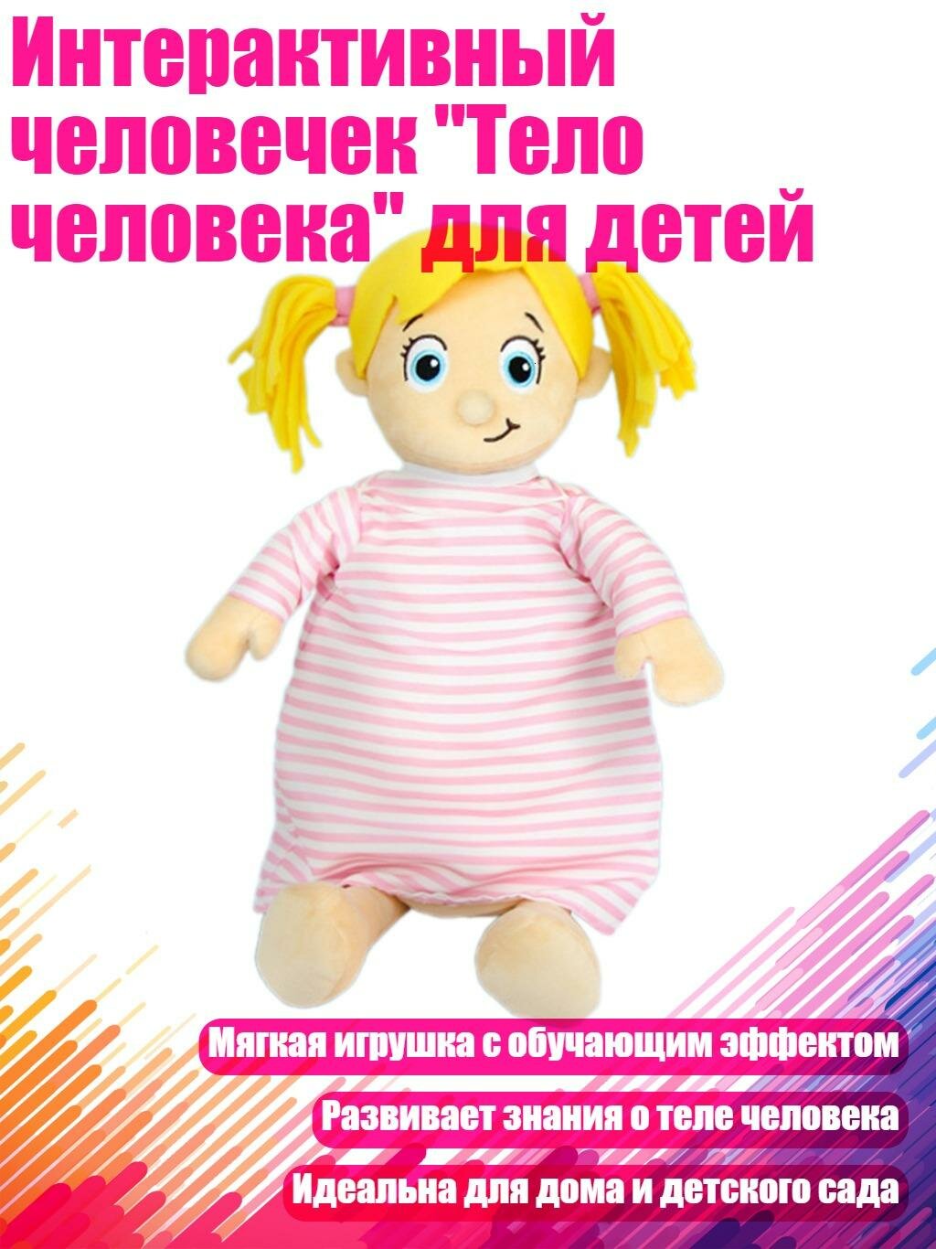 Интерактивный человечек "Тело человека" для детей, Девушки-модели