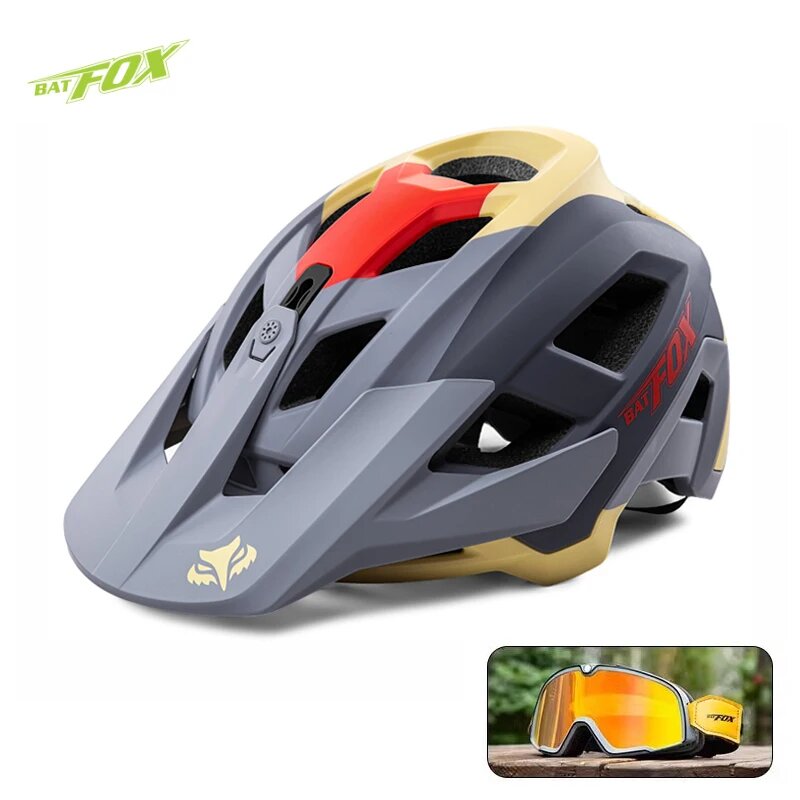 BATFOX МА066 Велосипедный шлем М/L L58-62CM, 243-yellow ashy