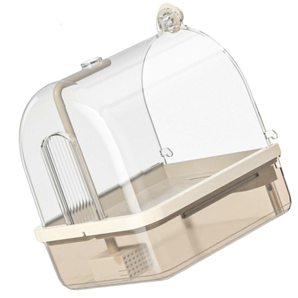 Автоматический фонтан-купалка для попугаев и мелких птиц, абрикосовый - Прямая вставка версии