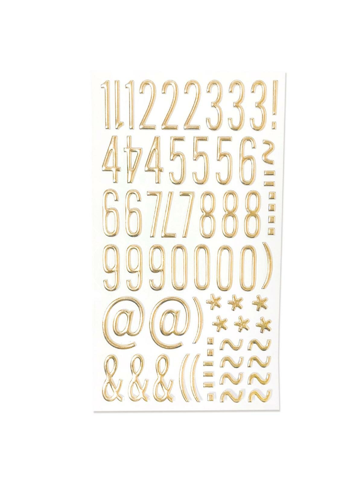 3D золотая блестящая наклейка с буквенным номером для записной книжки для журнала скрапбукинга