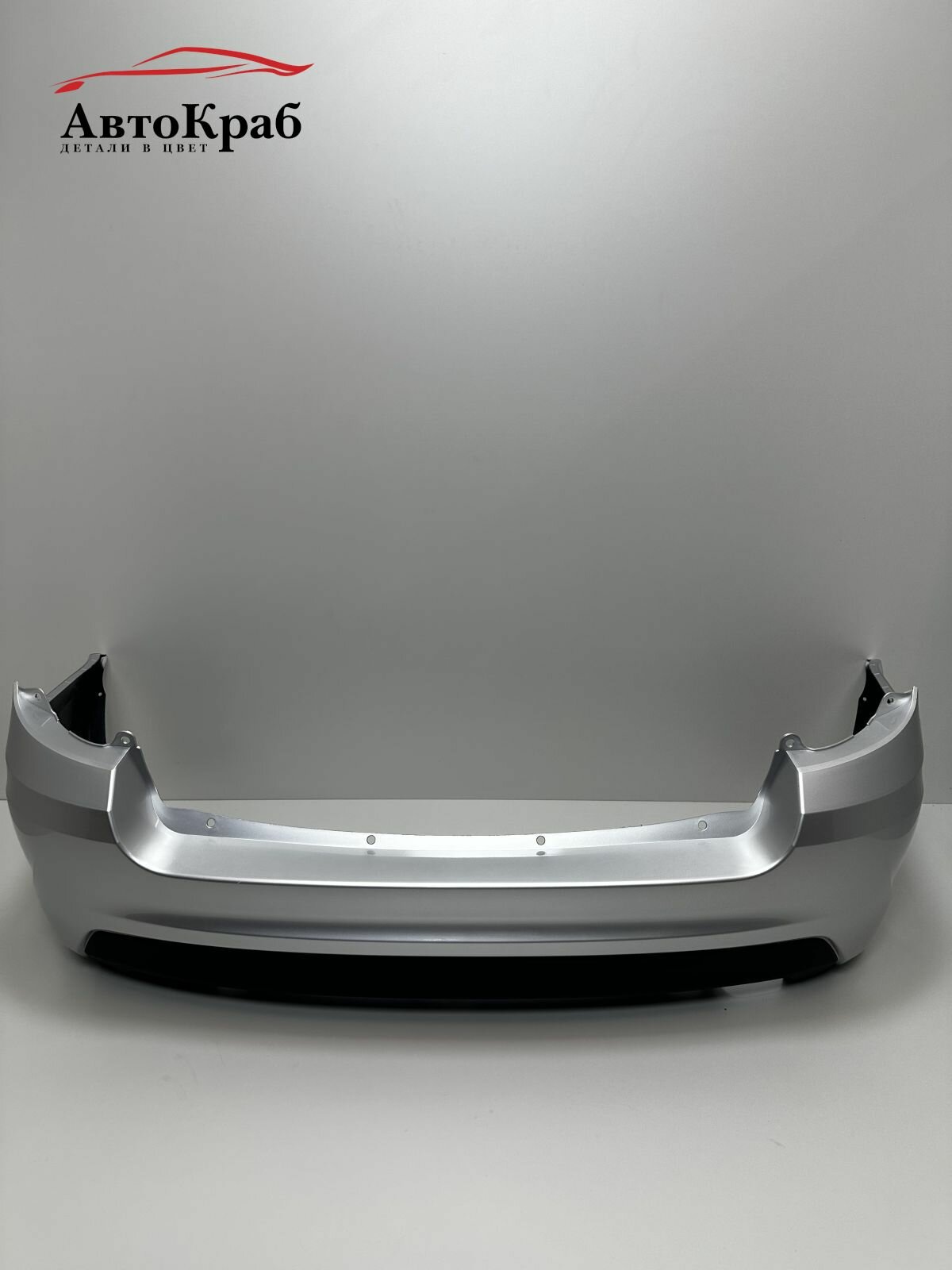 Бампер задний в цвет для Лада Гранта седан, рестайлинг 2022 - 2025 г. 691 - платина, серебристый