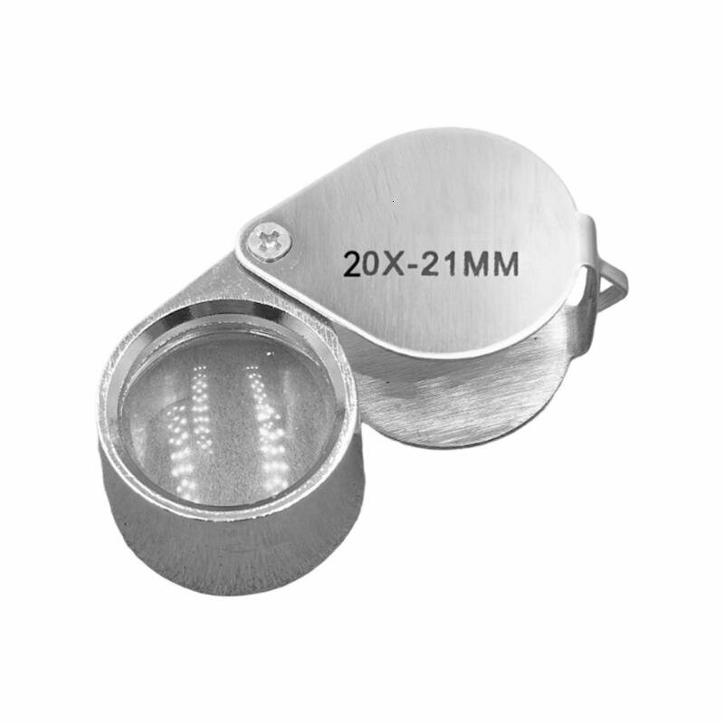 Лупа ювелирная 10-40X с металлическим корпусом, 20X