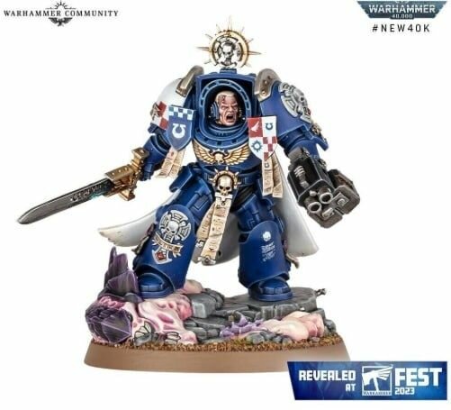 Captain in Terminator Armour. С подставкой. Warhammer 40.000