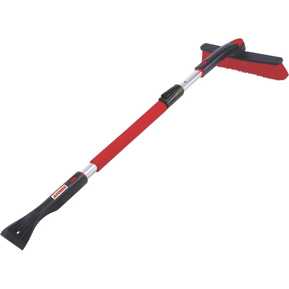Щетка для снега ZIPOWER телескопическая со скребком 99-127 см. PM2159, алюминиевый корпус, полимерная щетина