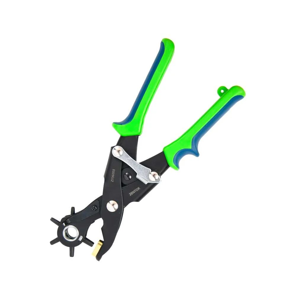 Дырокол для кожи Zentor ZT06003, бытовой инструмент, стальная конструкция, подходит для бумаги, картона, кожи и пластика