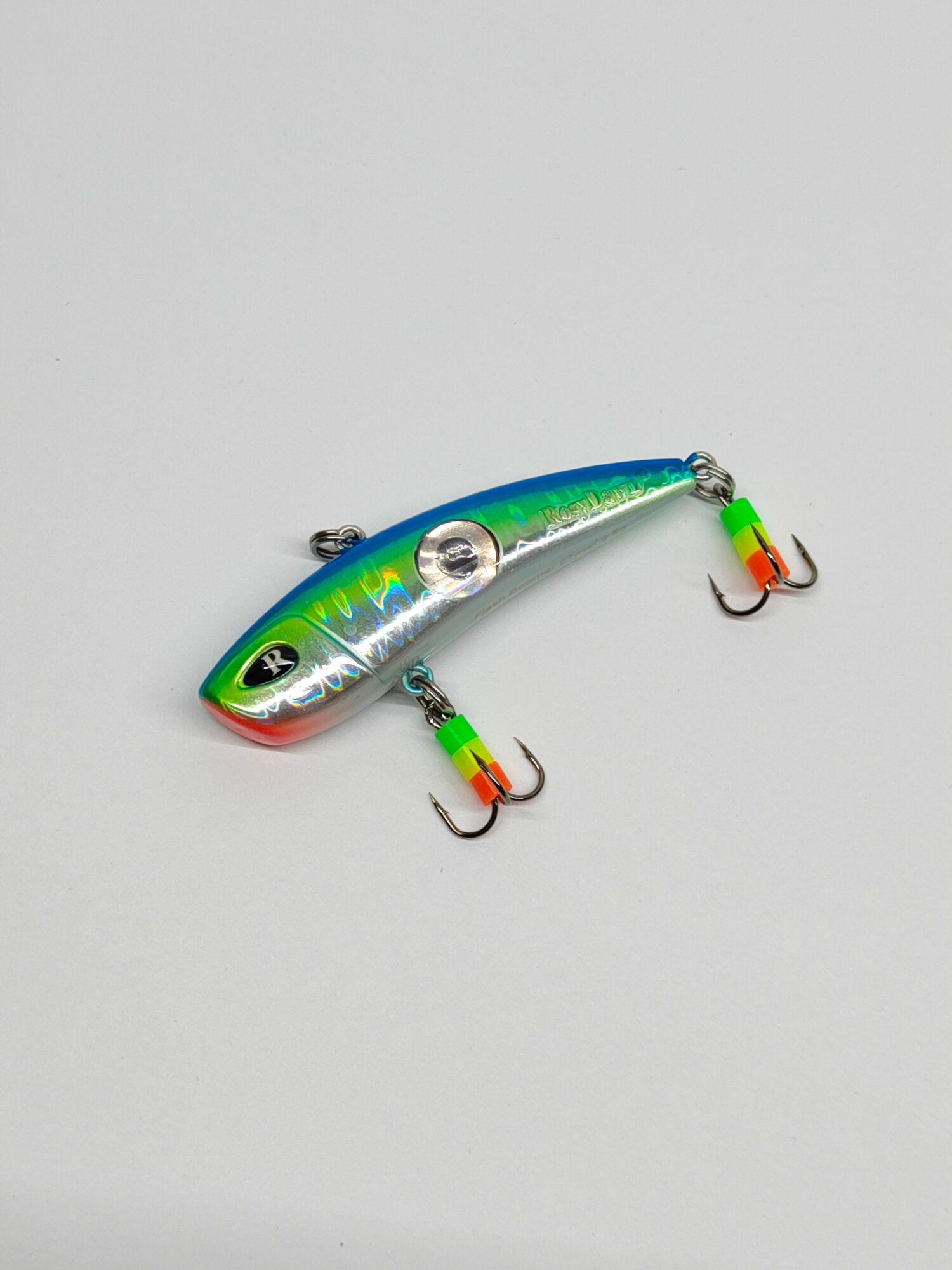 Раттлин на форель со светодиодами Boomer мигающий, триколор, 67мм, 9.5 гр. #18