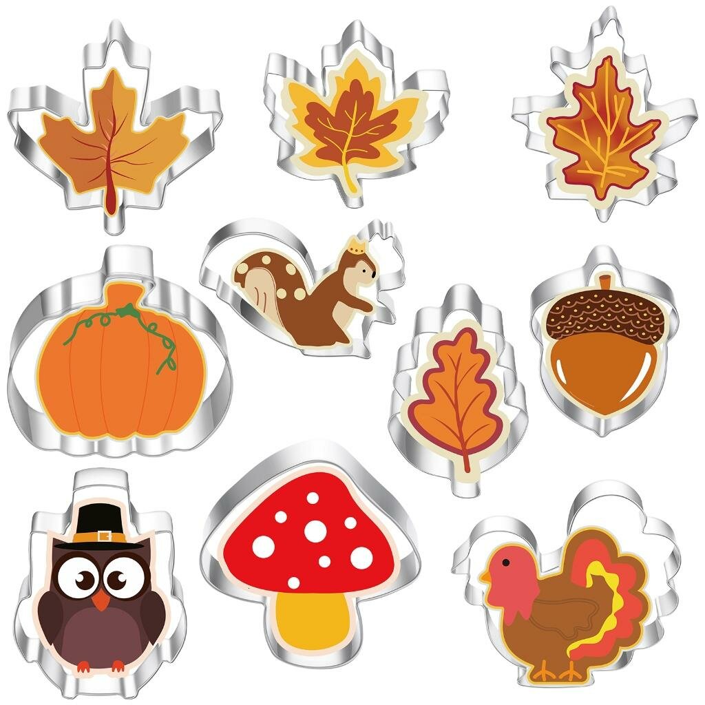 Формы для печенья из нержавеющей стали, форма индейки и тыквы