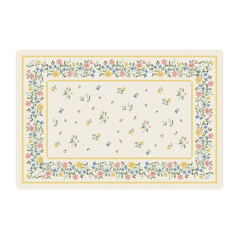 Кожаный обеденный коврик French Roman Manor, журнальный столик, водонепроницаемый и маслостойкий, высококачественная