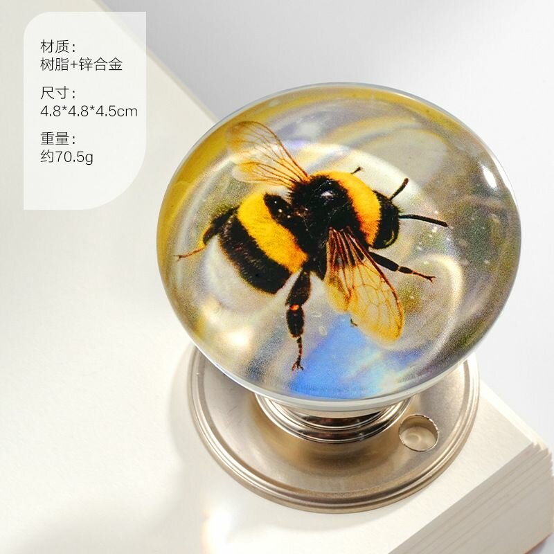 Креативная дверная ручка дверная ручка шкафа с хрустальным шаром декоративные мебельные аксессуары из смолы 4.8x4.8x4.5cm