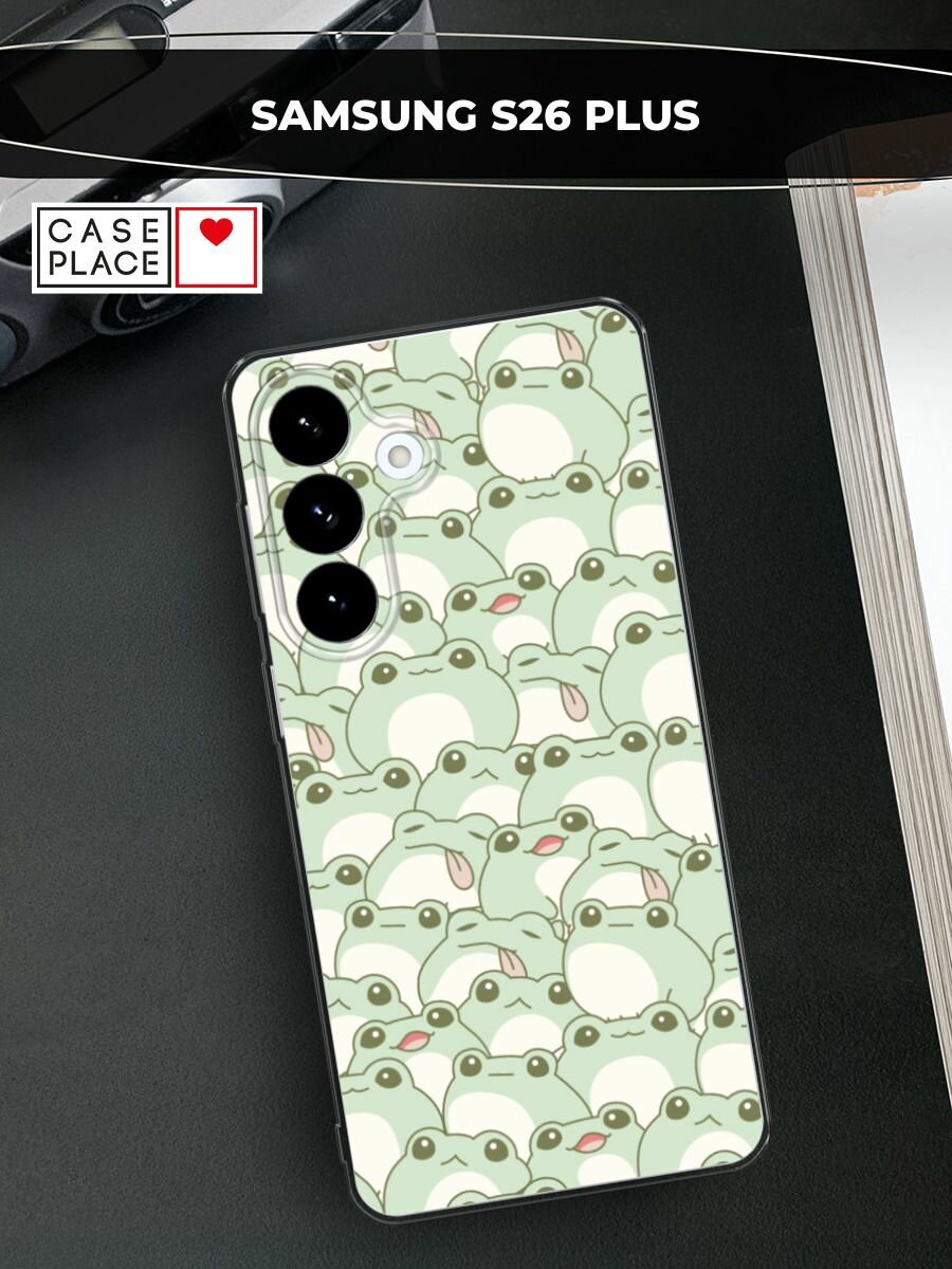 Чехол на Samsung Galaxy S26 Plus / Самсунг Галакси S26 Плюс с принтом Море жабок