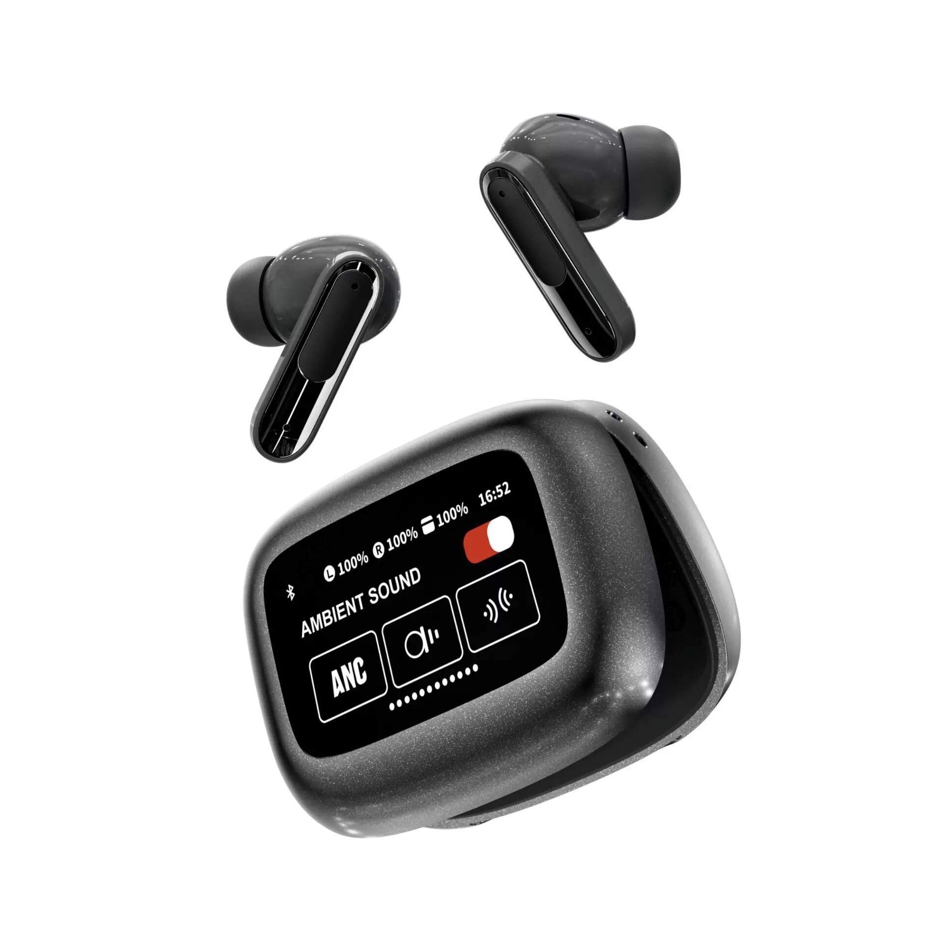 LIVE BEAM 3 беспроводные наушники Bluetooth с LCD-дисплеем и шумоподавлением ANC, черный