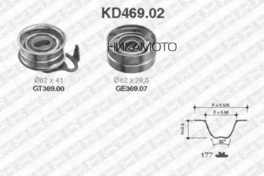 NTN-SNR KD46902 Комплект ремня ГРМ