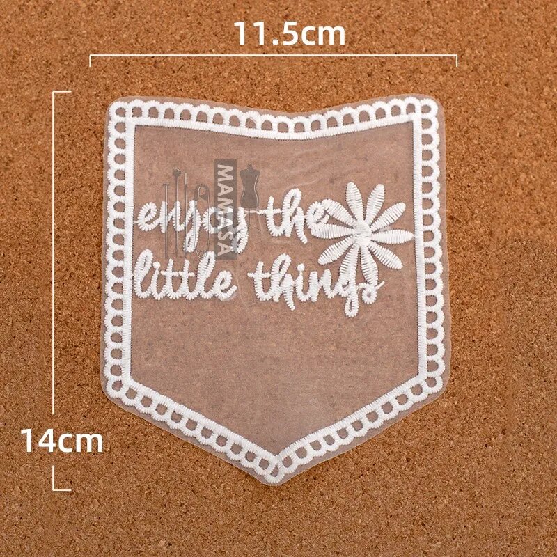 Вышитые сетчатые карманы с кружевными наклейками SilkSouth 3