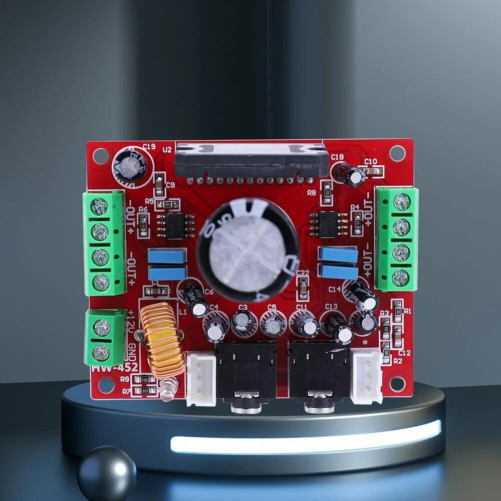 Плата усилителя звука класса Fever DC 12V TDA7850 4x50W 4 канала для автоаудио