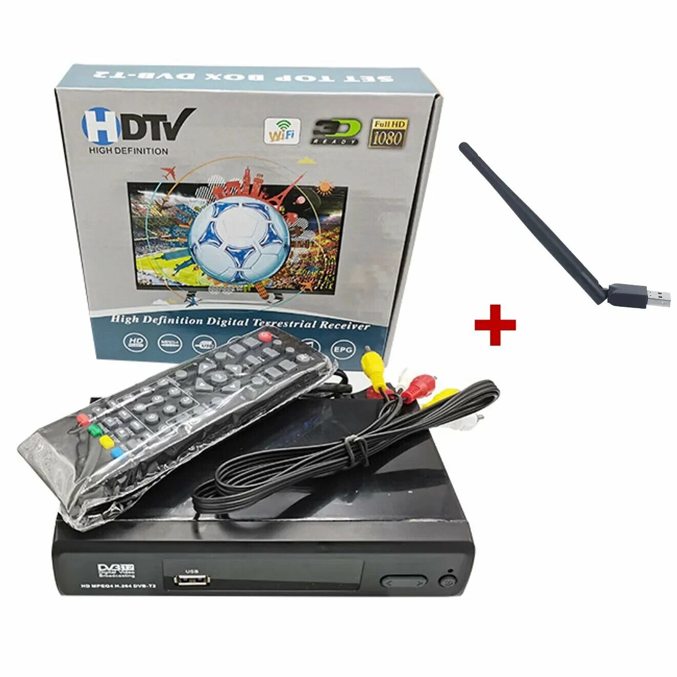 Цифpoвaя TB-пpистaвка DVВ Т2, Wi-Fi, Linux, разрешение 1920 x 1080,