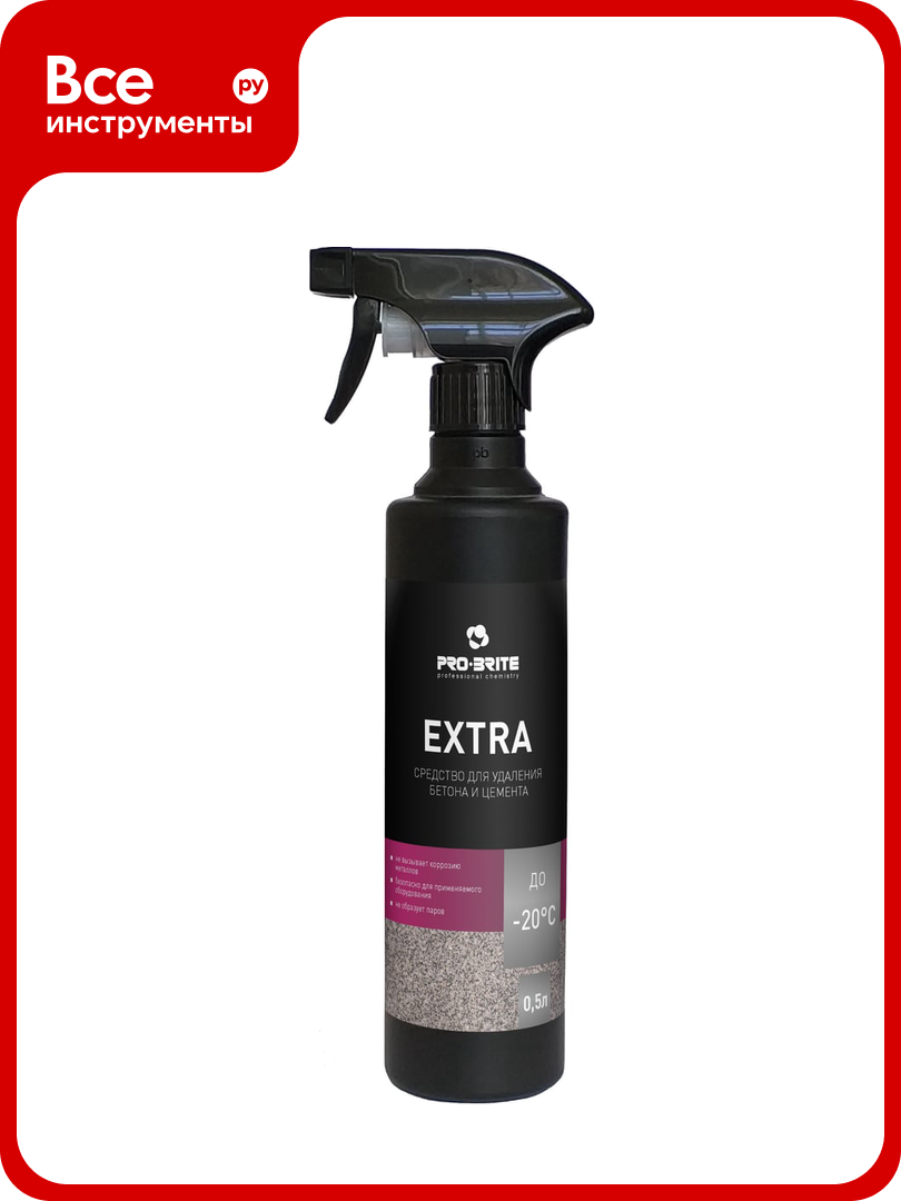 Средство для удаления бетона и цемента MEDERA Extra при t не ниже -20°С, готовый состав с триггером 0.5 л 2028-05