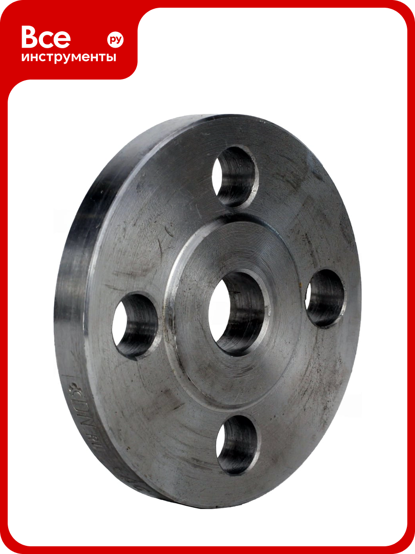 Фланец плоский DN.ru Ст20 Ду50 Ру16 приварной, корпус сталь 20, тип 01, ряд 1, исполнение B, гр. IV, ГОСТ