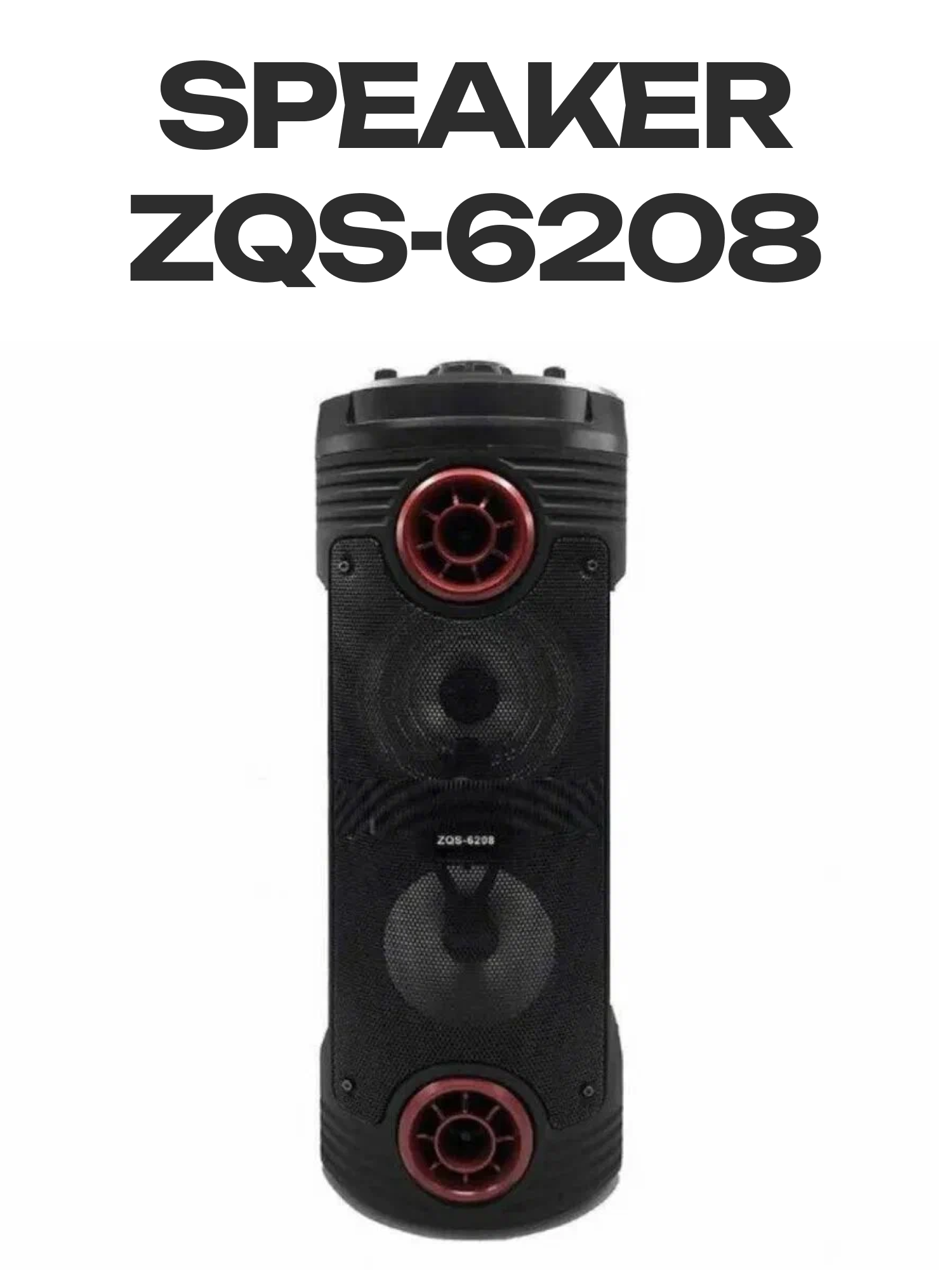 Портативная беспроводная колонка BT SPEAKER ZQS-6208 с микрофоном и пультом / bluetooth 5.0 подключение, 4500 мАч