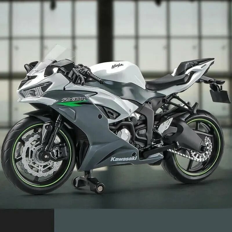 RMZ CITY 1/12 Мотоцикл металлический, Kawasaki Ninja ZX-6R, игрушка для мальчиков, железная моделька, игрушечный транспорт, мото