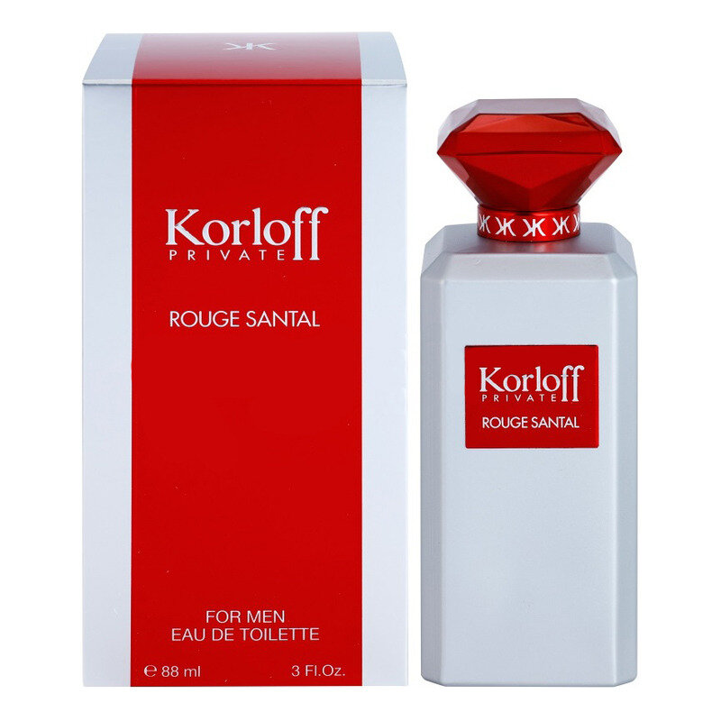 Туалетная вода для женщин и мужчин Korloff Paris Rouge Santal 88 мл / Духи Карлофф Париж Руж Сантал