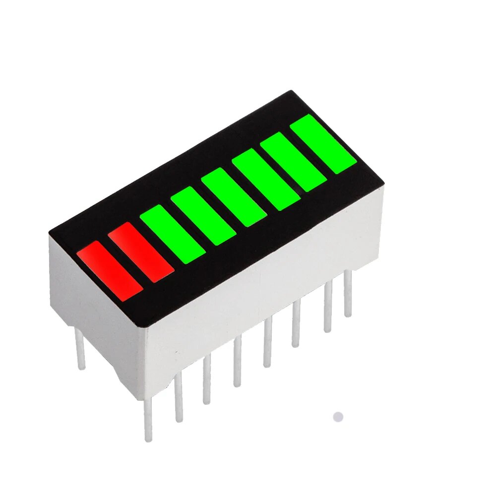 Светодиодный дисплей 8bit red green, 8 сегментов