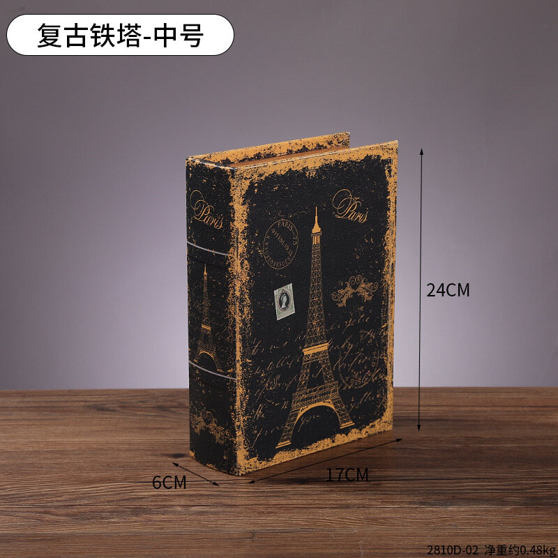 Имитация книги, модель книги для декора в кабинете, офисе, книжной полке, винтажная декоративная книга, реквизит для фотографии, ремесленная демонстрация