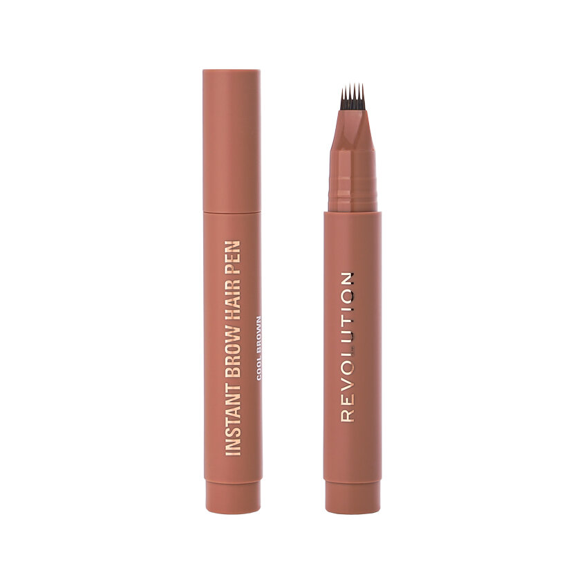 Маркер для бровей REVOLUTION INSTANT BROW HAIR PEN с ультратонкой прорисовкой тон Cool brown