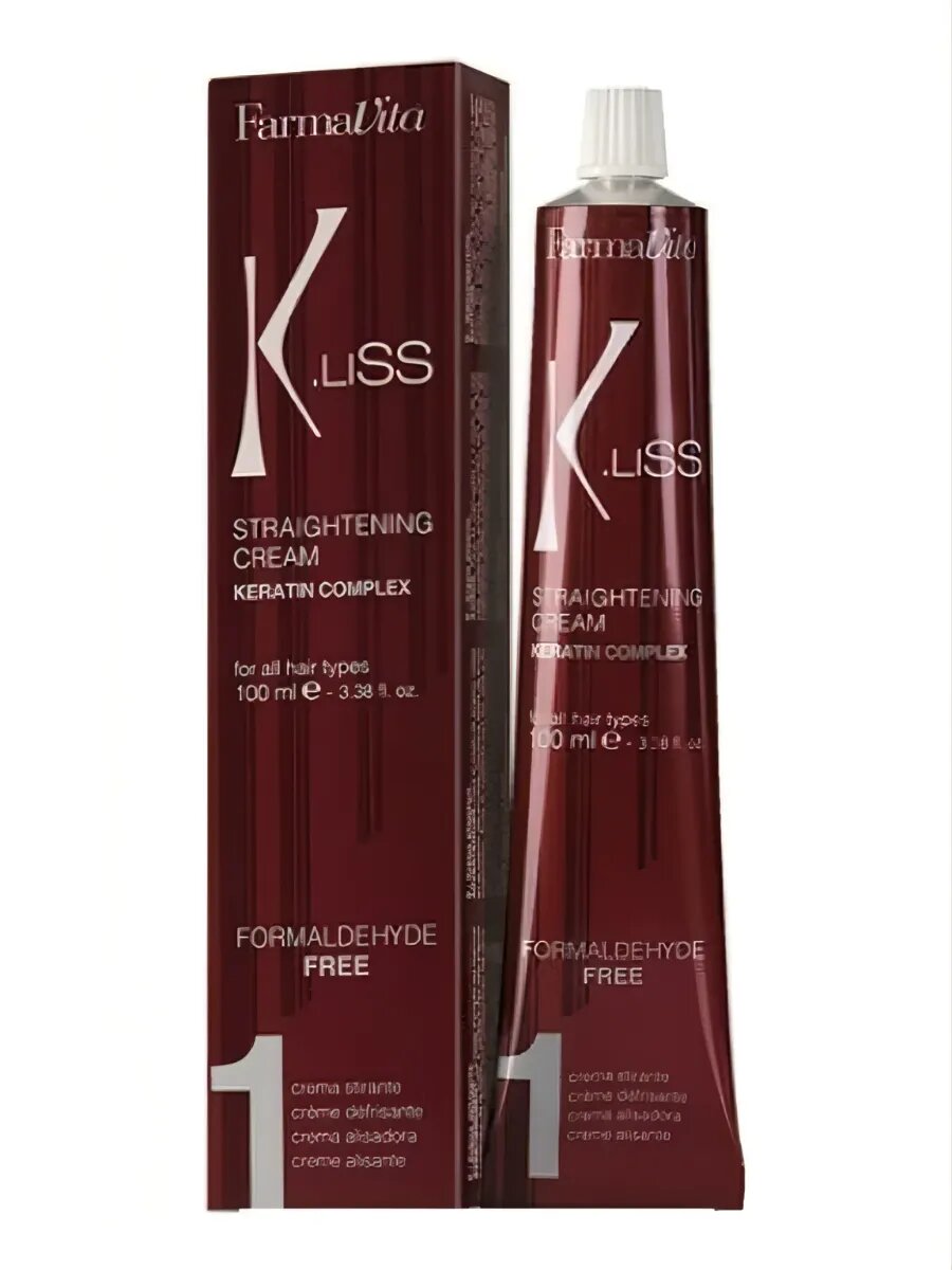 Выпрямляющий крем Farmavita K.Liss Straightening Cream с кератином, 100 мл