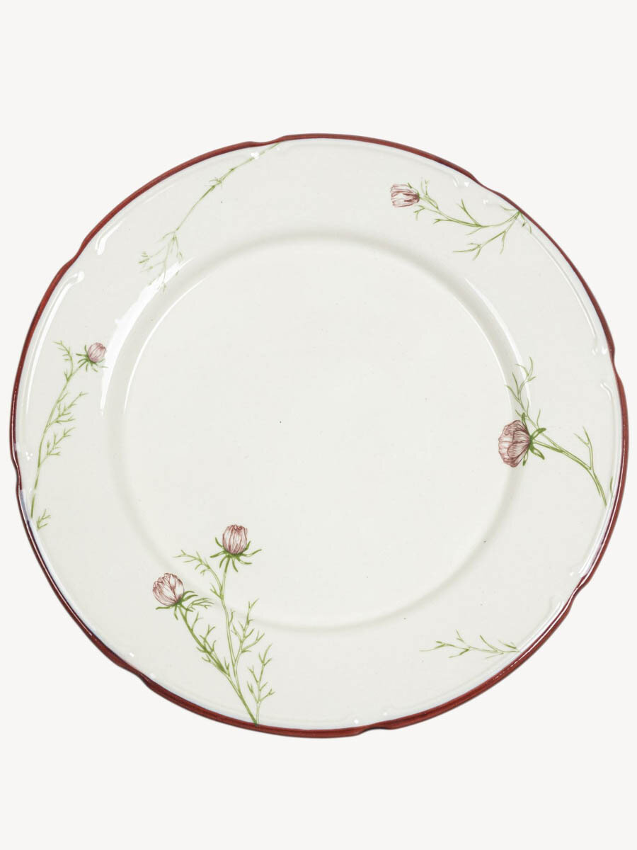 Тарелка закусочная Дымов Керамика Космея утро 07.00, диаметр 20 см, керамика