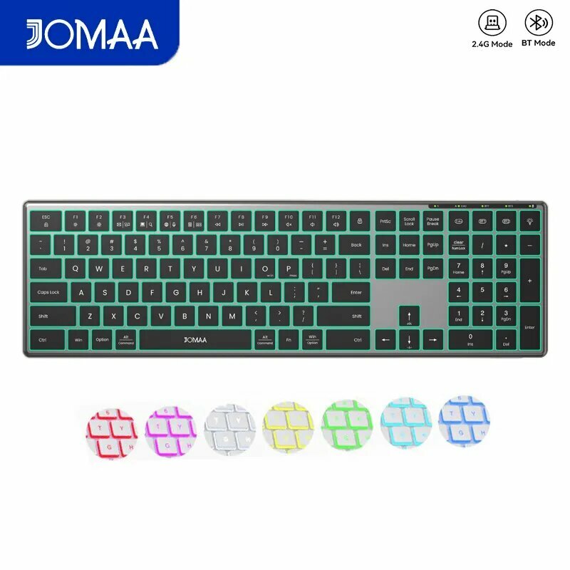Игровая клавиатура беспроводная KEYBOARD121RU, (CS Jelly Black), Русская раскладка, черный матовый