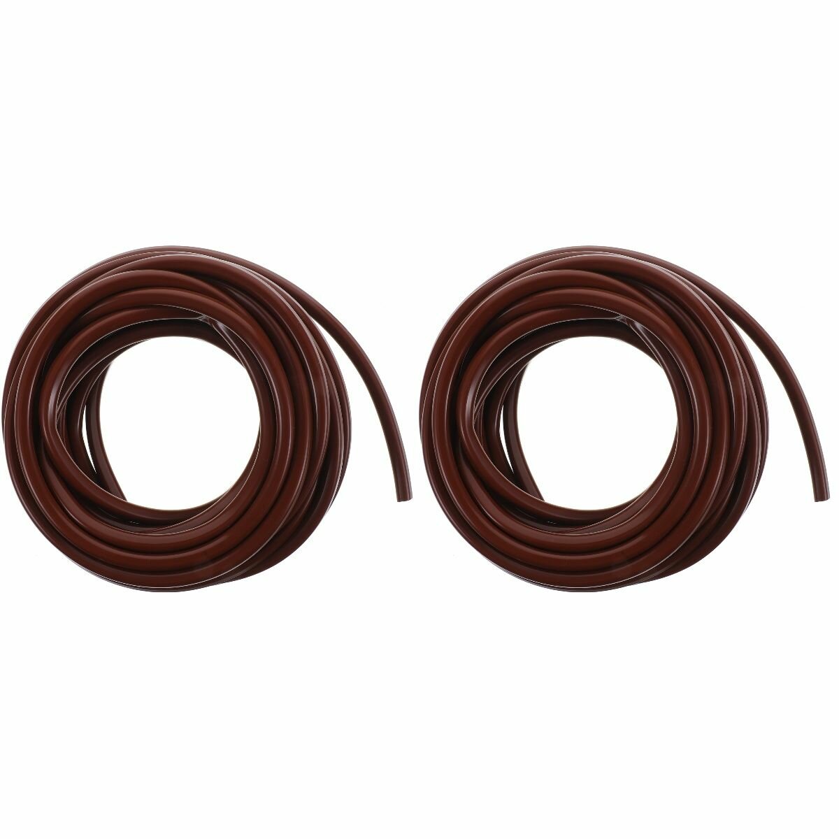 Двухштуковая коричневая резиновая уплотнительная лента для дверей 10 м