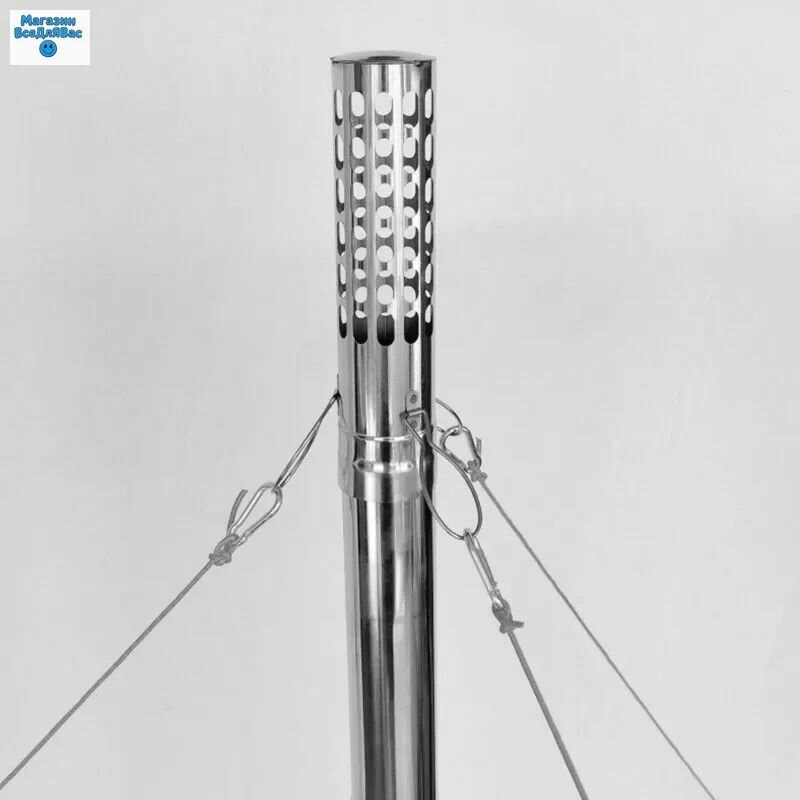 Искрогаситель из нержавеющей стали для кемпинговой дровяной печи , Труба дымоходная