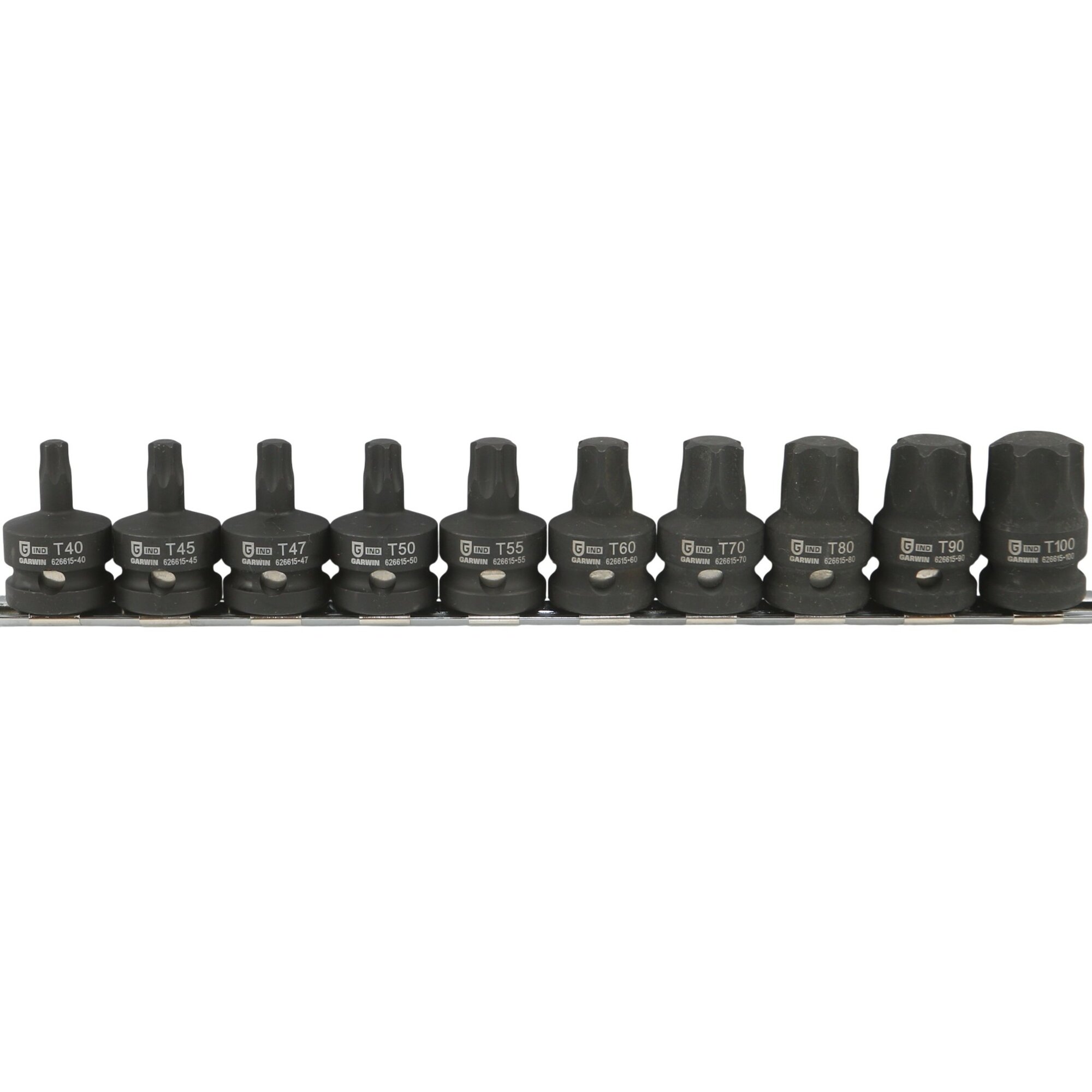 GARWIN INDUSTRIAL 626615-SET10 Набор ударных TORX 1/2" 10 пр. T40-T100, 38.1 мм
