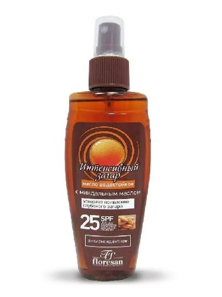Floresan Масло водостойкое интенсивный загар spf 25 150 мл