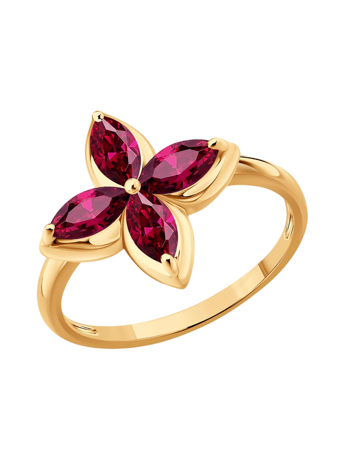 Кольцо, красное золото, 585 проба