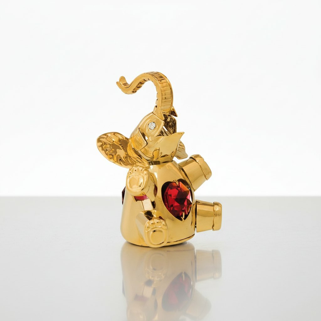 Фигурка Слоник-неваляшка с цв. кр. A10558 Crystal Temptations, Металл, кристалл