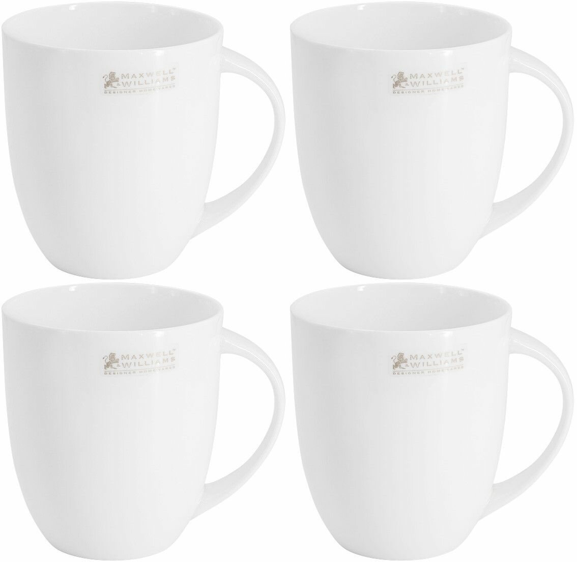 Набор из 4 кружек Maxwell & Williams Кашемир 400 мл, костяной фарфор, чашки для чая и кофе 4 шт