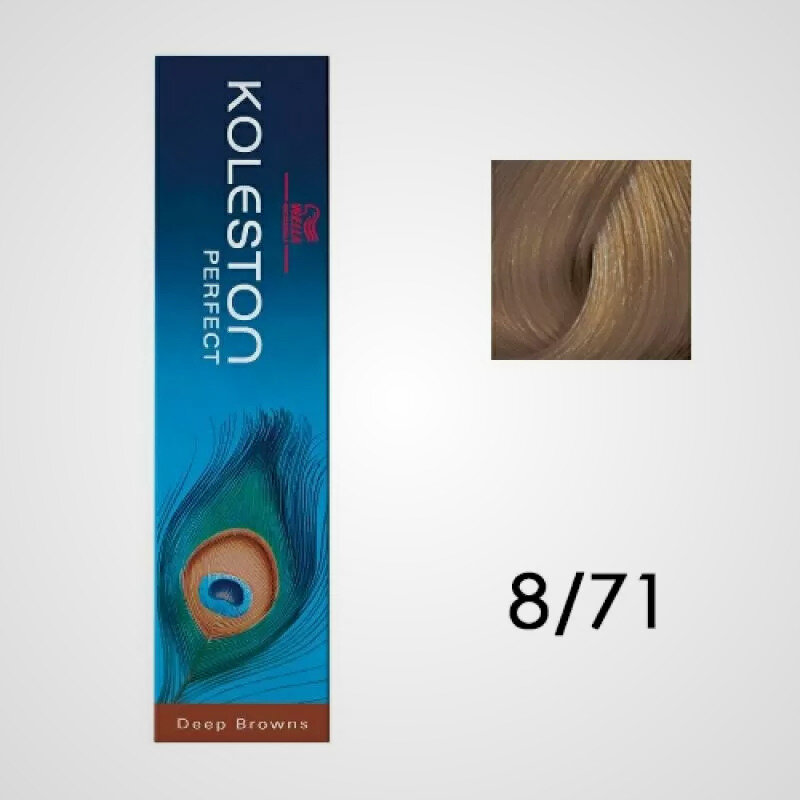 8/71 Стойкая крем краска Koleston 60мл WELLA Koleston perfect 8/71 Краска 60мл