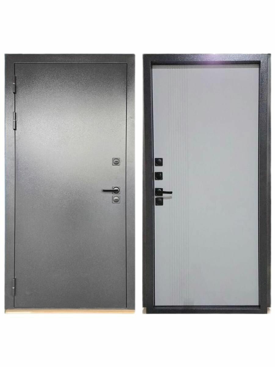 Дверь с терморазрывом входная для дома Графит 7024