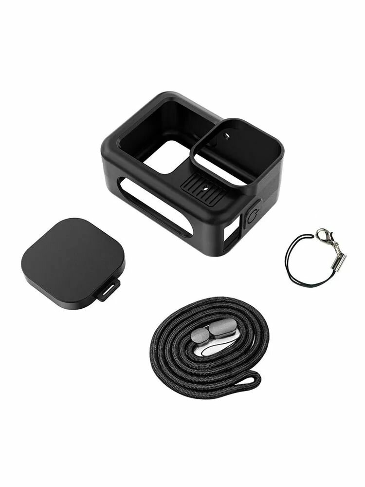 Для GoPro HERO13 черный силиконовый защитный чехол