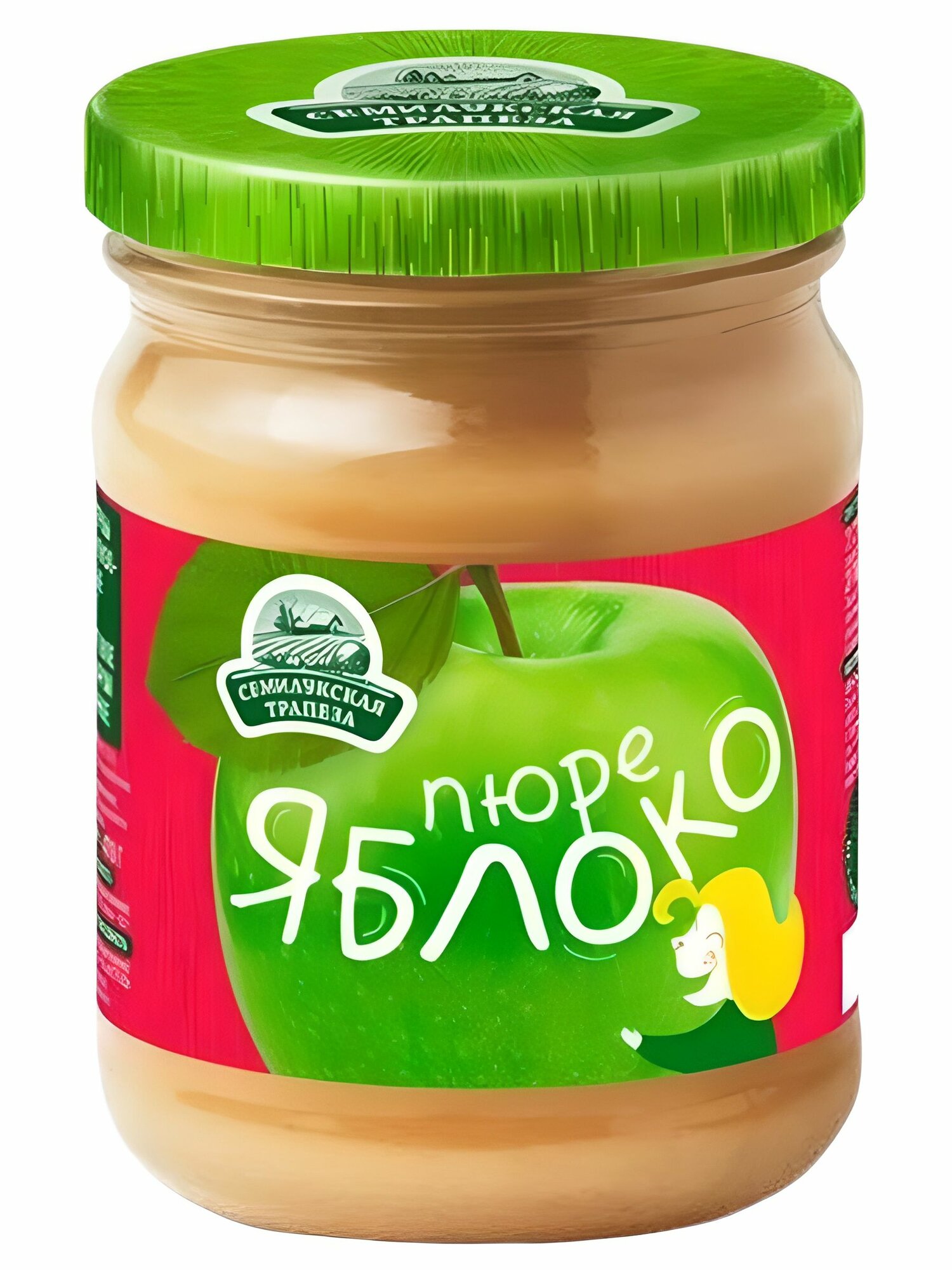 Пюре фруктовое с сахаром Яблочное 260 грамм, 4 банки