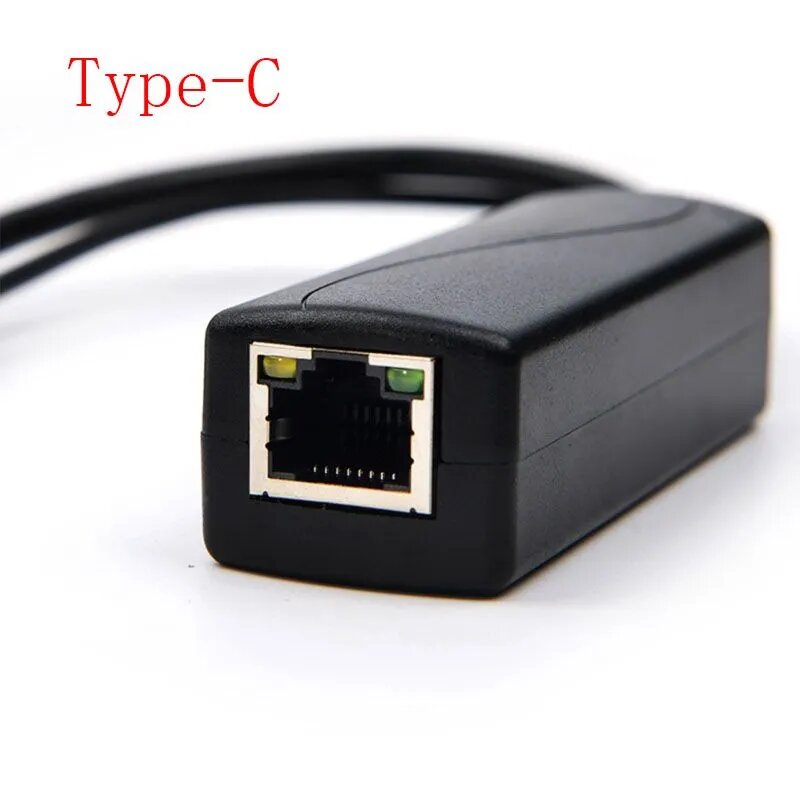 Преобразователь POE 48V в 5V USB Type C 55x21 35x135